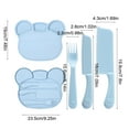 Blue Baby Food Preparation Set Including Plastic Cutting Board And ...