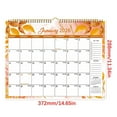 2026 English Calendar Flower Coil Wall Decoration Daily Plan 12-month ...