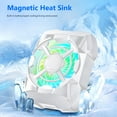 Pohot Portable Phone Cooler Rechargeable With Blue Light Mobile Phone Radiator Wireless Magnetic 2331