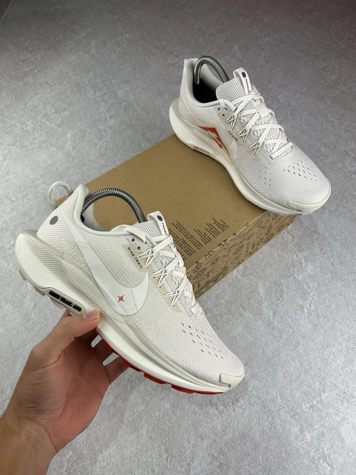 Nike ReactX Pegasus Trail 5 | Phantom/Red-Black | DV3865-003 | FAST ...