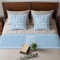 Bed Runner for King Size Bed, Blue 3 Pcs Bedding Runner Set - 1 ...