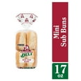 Aunt Millie's Deli Mini Sub Buns, 8 Count, 18.5 oz, Split Top Bread ...