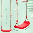 RUNACC Anti-slip Plastic Swing Seat with Adjustable Hemp Rope for ...