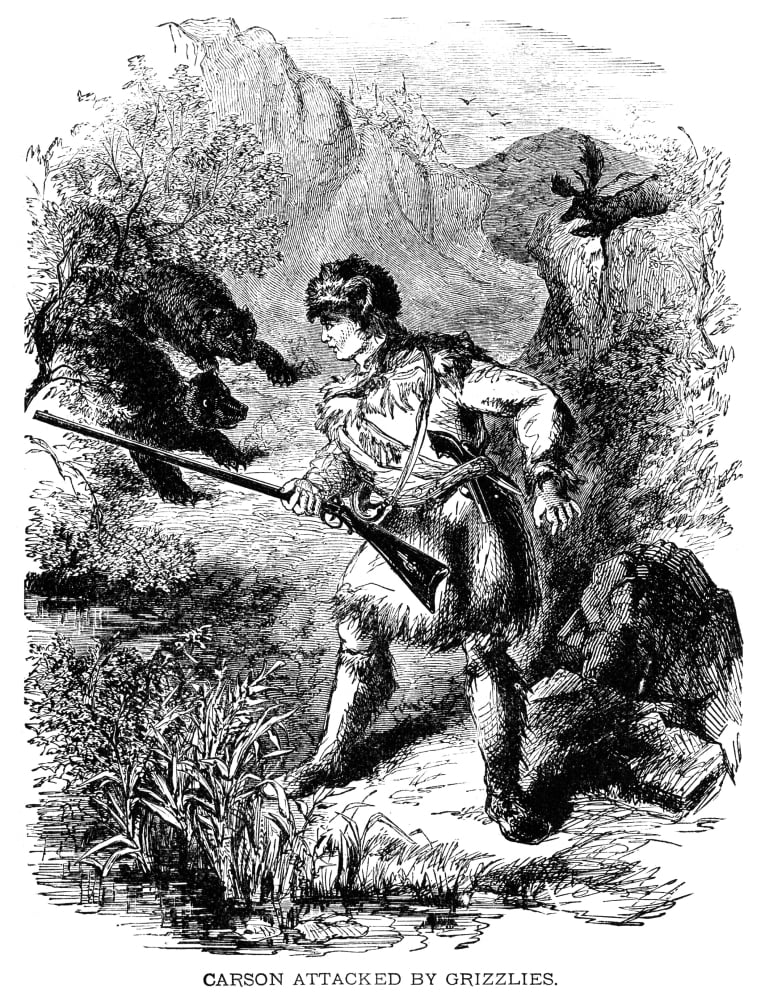 Christopher Carson/N(1809-1868). Known As Kit. American Frontiersman ...