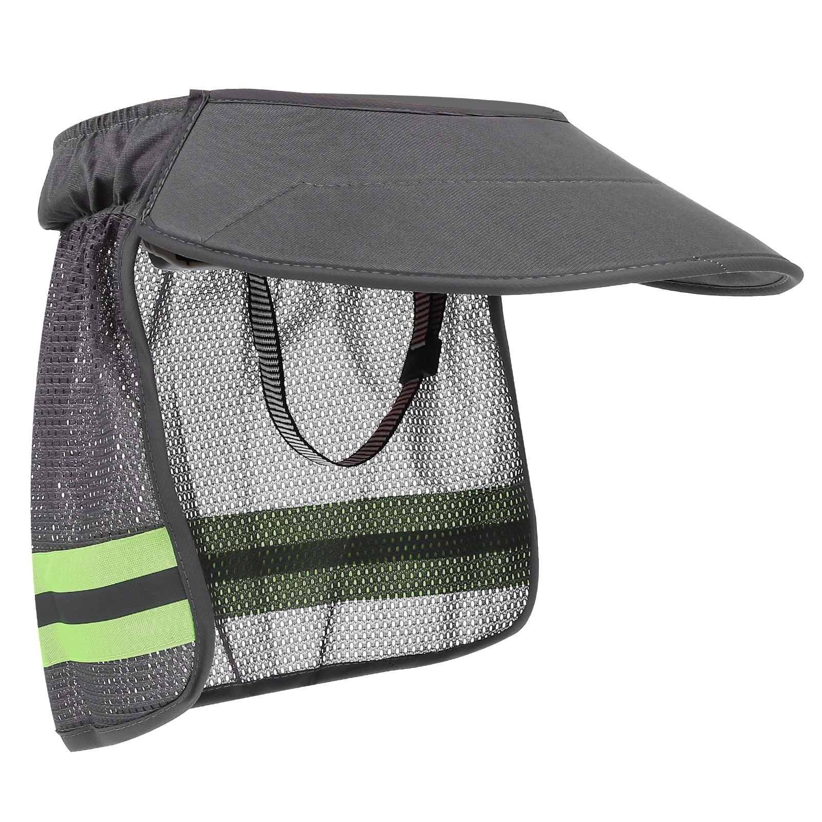 Parasol de ala ancha para casco de seguridad, visera de malla ...