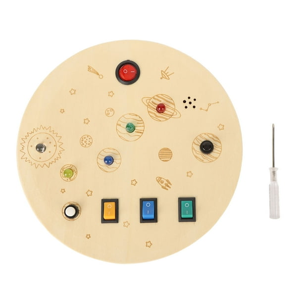Light Up Sensory Board,Round Switch Sensory Board Educational Switch ...