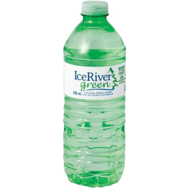 Ice River Green Bottle Natural Spring Water, 500ml Pack of 24 - Walmart.ca