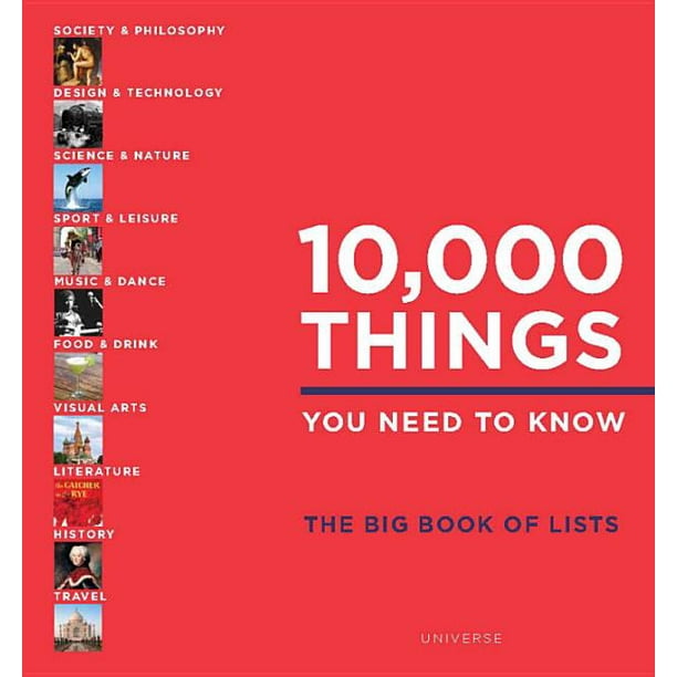 10,000 Things You Need to Know : The Big Book of Lists (Hardcover ...