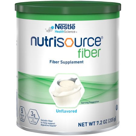 Case of 4 - Nutrisource Fiber Unflavored Powder Supplement, 7.2 oz ...
