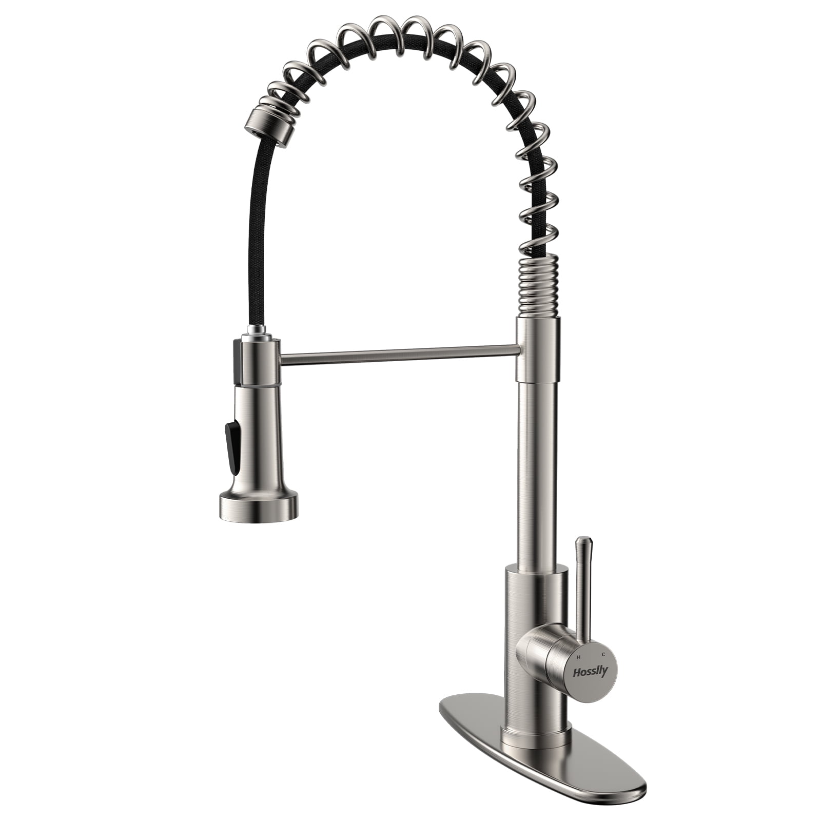 Stainless Steel Kitchen Sink Faucet, Single Handle Spring Water Tap ...