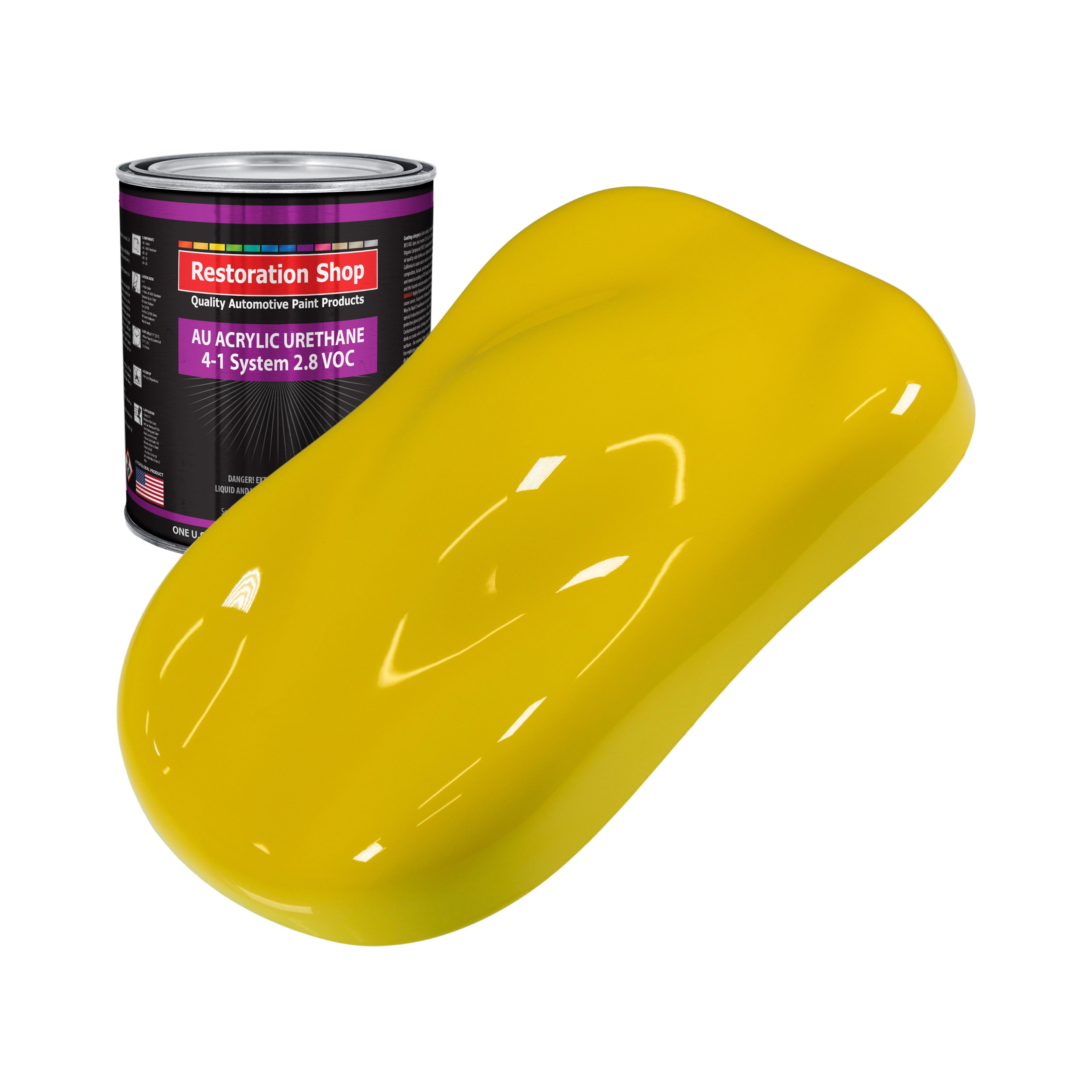 Restoration Shop - Electric Yellow Acrylic Urethane Auto Paint - Quart ...