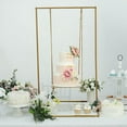 BalsaCircle Gold Metal Swing Cake Stand for Wedding Treat Display, 3ft ...