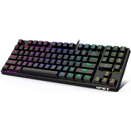 K80 Mechanical Gaming Keyboard, Wired Backlit Keyboard with Red ...
