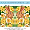 Toland Home Garden Daffodil Rabbit Spring Easter Flag Double Sided ...
