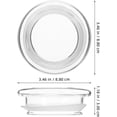 2pcs Glass Water Pitcher Lid Replacement Reusable Cover for Jug Teapot ...