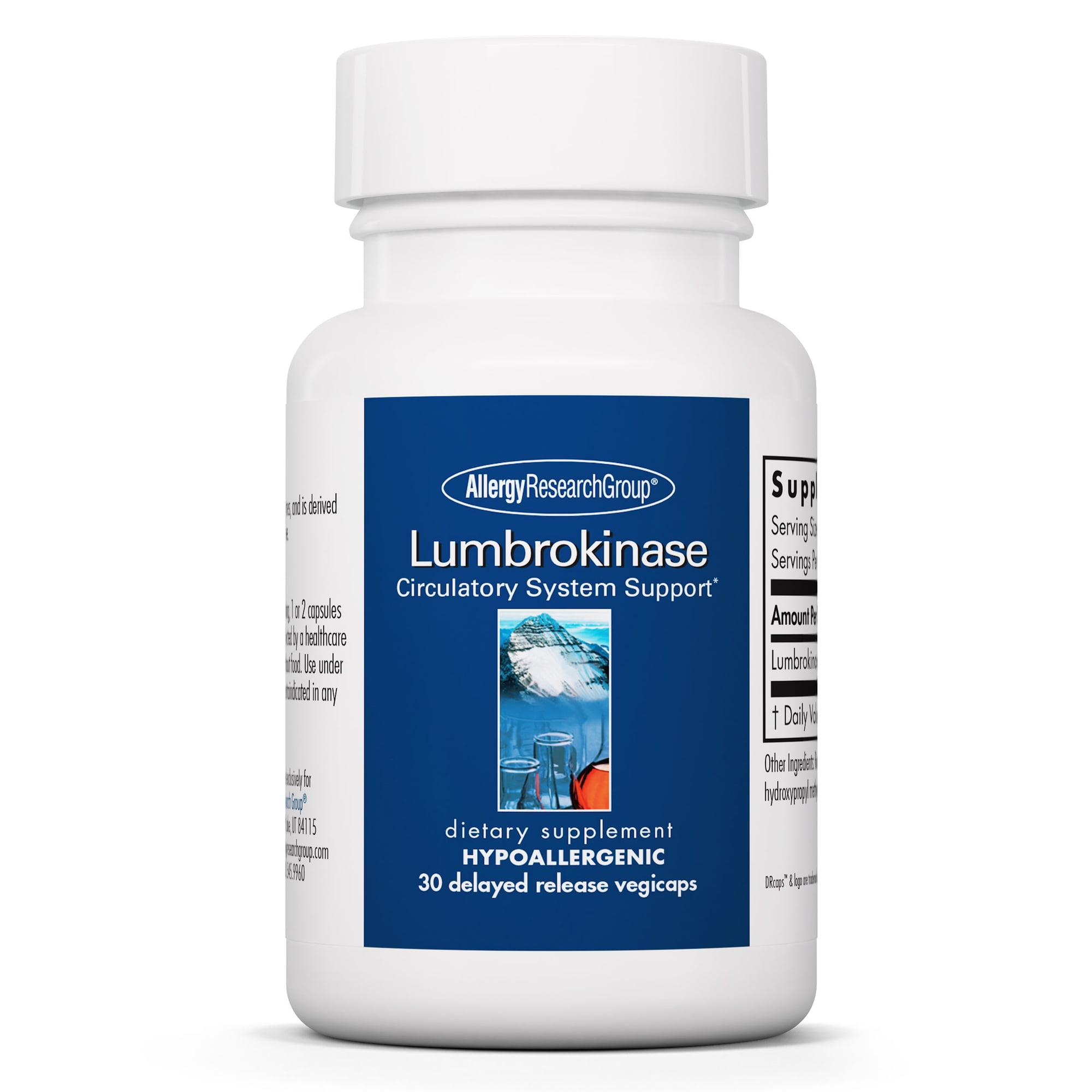 Allergy Research Group - Lumbrokinase - Circulatory System Support - 30 ...