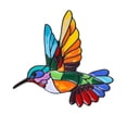 Artistic Drops Oil Crafted Hummingbird Brooch Pin Showcasing Colorful ...
