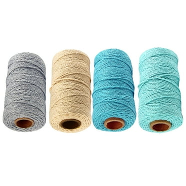 Golberg White Natural Cotton Rope - 1/2 Inch Diameter Twisted 100% Pure ...