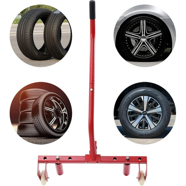 Miumaeov Multifunctional Tire Cart Heavy Duty Adjustable Wheel Dolly ...