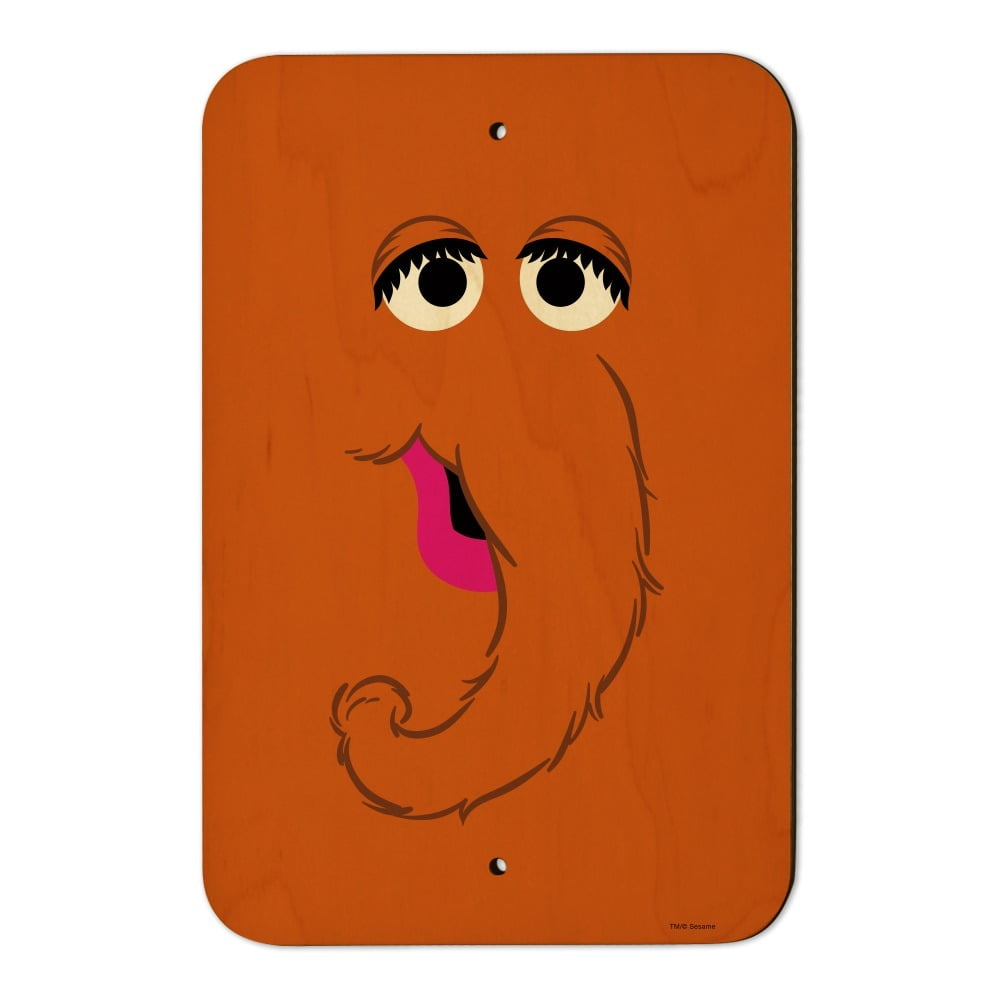 Sesame Street Snuffleupagus Face Home Business Office Sign - Walmart.com