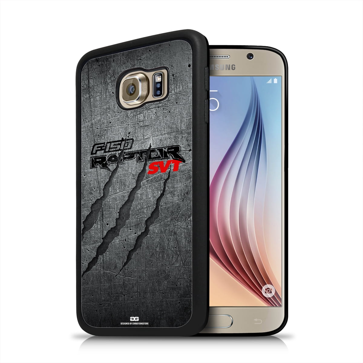 Ford F-150 Raptor SVT Claw MarkSamsung Galaxy S6 Black TPU Rubber Cell ...