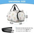 DIXRUYEE Red Blue Flower Pattern Scale Duffel Bag With Ventilated Shoe ...
