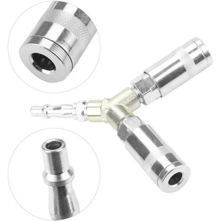 Raccord Rapide Pneumatique Connecteur 3 voies BSP Y Piece 1/4" Raccord ...
