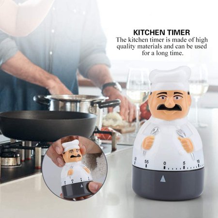 Timer - Chef Timer Dial Kitchen Timer Cooking Alarm Analogue Clock Bell ...
