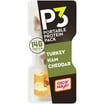 P3 Turkey, Ham & Cheddar Cheese Protein Snack Pack, 2.3 Oz Tray ...