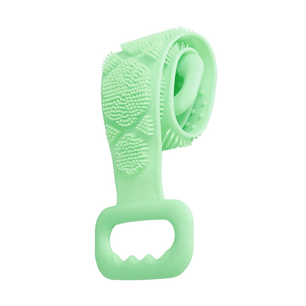 Bath Towel Back Wash Band Strap Shower Scrubber Silicone Exfoliating ...