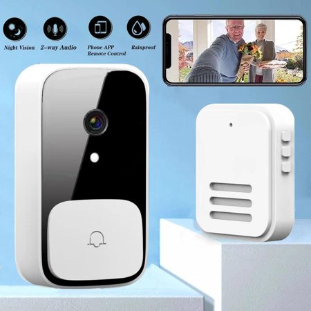 WiFi Doorbell Smart Ding-Dong Machine + Night Vision + Video + Voice ...