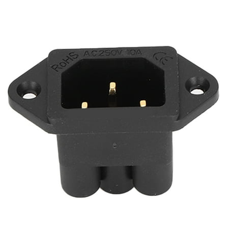 IEC Panel Mount Plug, Noise Reduction IEC Power Inlet Shielding Effect ...