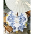Summer Lemon Round Outdoor Tablecloth, Waterproof Table Cloth Cover ...