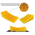 Hyper Tough Heavy Duty Yellow Plastic Curved Level Ramp 13 inch long, 4 ...