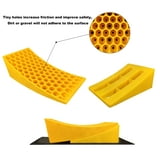 Hyper Tough Heavy Duty Yellow Plastic Curved Level Ramp 13 inch long, 4 ...