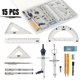 Mr. Pen- Geometry Set, 15 pcs, Geometry Kit Set with Shatterproof ...