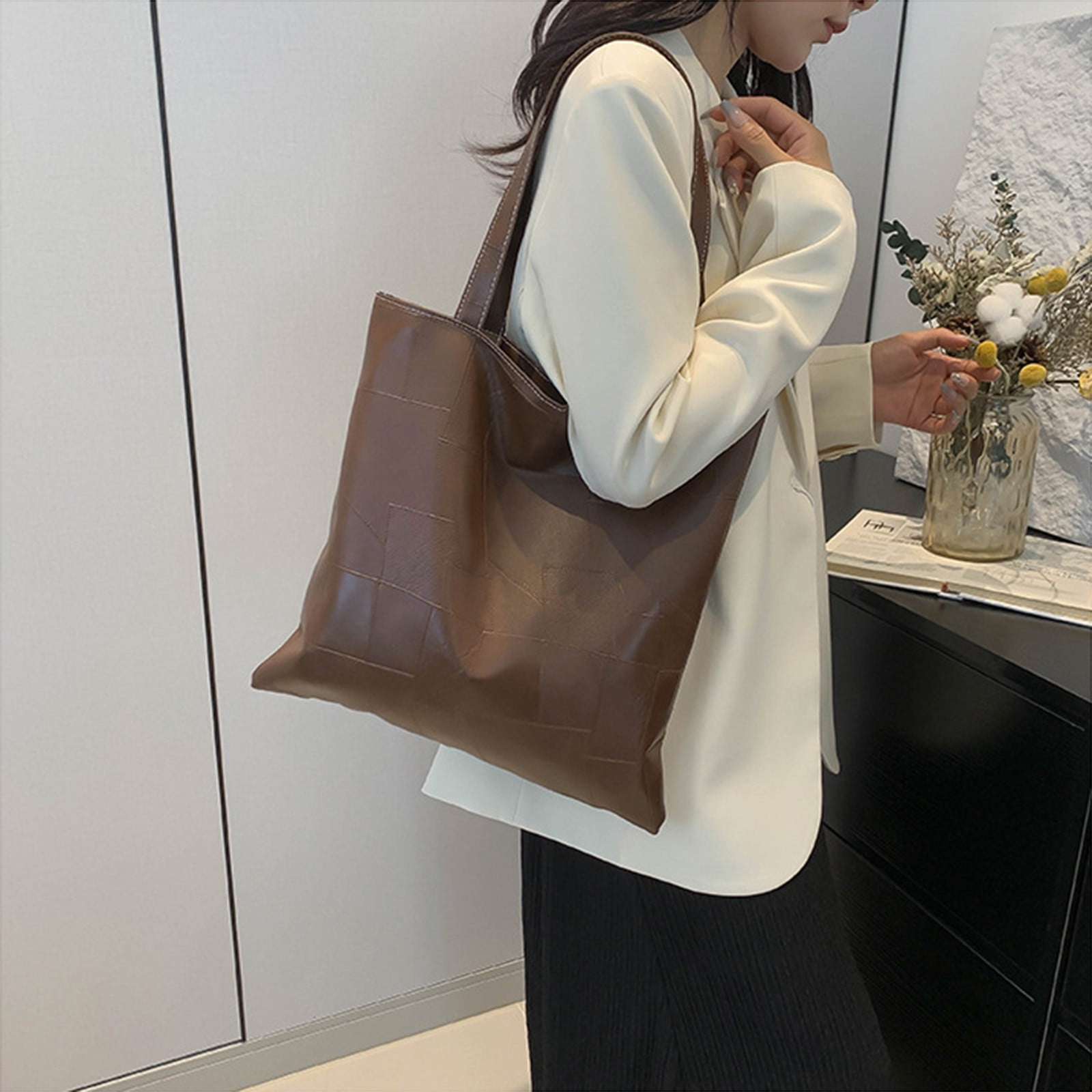 Click here for Xaoshaoyi Brown Shoulder Bag For Women Casual Fash... prices