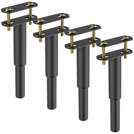 4 Pcs Bed Frame Legs, Adjustable 7.08"-13" Bed Frame Support, Metal Bed ...