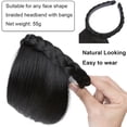 Braid Headband Synthetic Hair Fringe Headband with Bangs Hairpieces for ...
