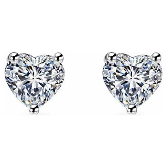 14k Yellow Gold 4 Ct Round Moissanite Women Stud Rings Sizes 5-10 ...