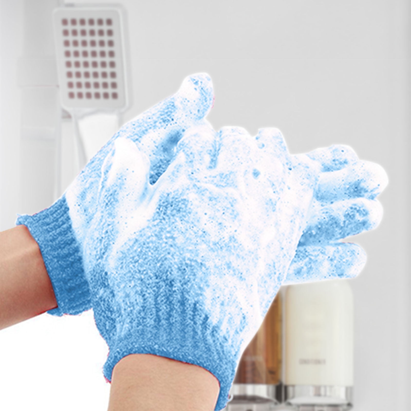 Click here for Vivavault 4-Piece Exfoliating Shower Gloves Set Do... prices