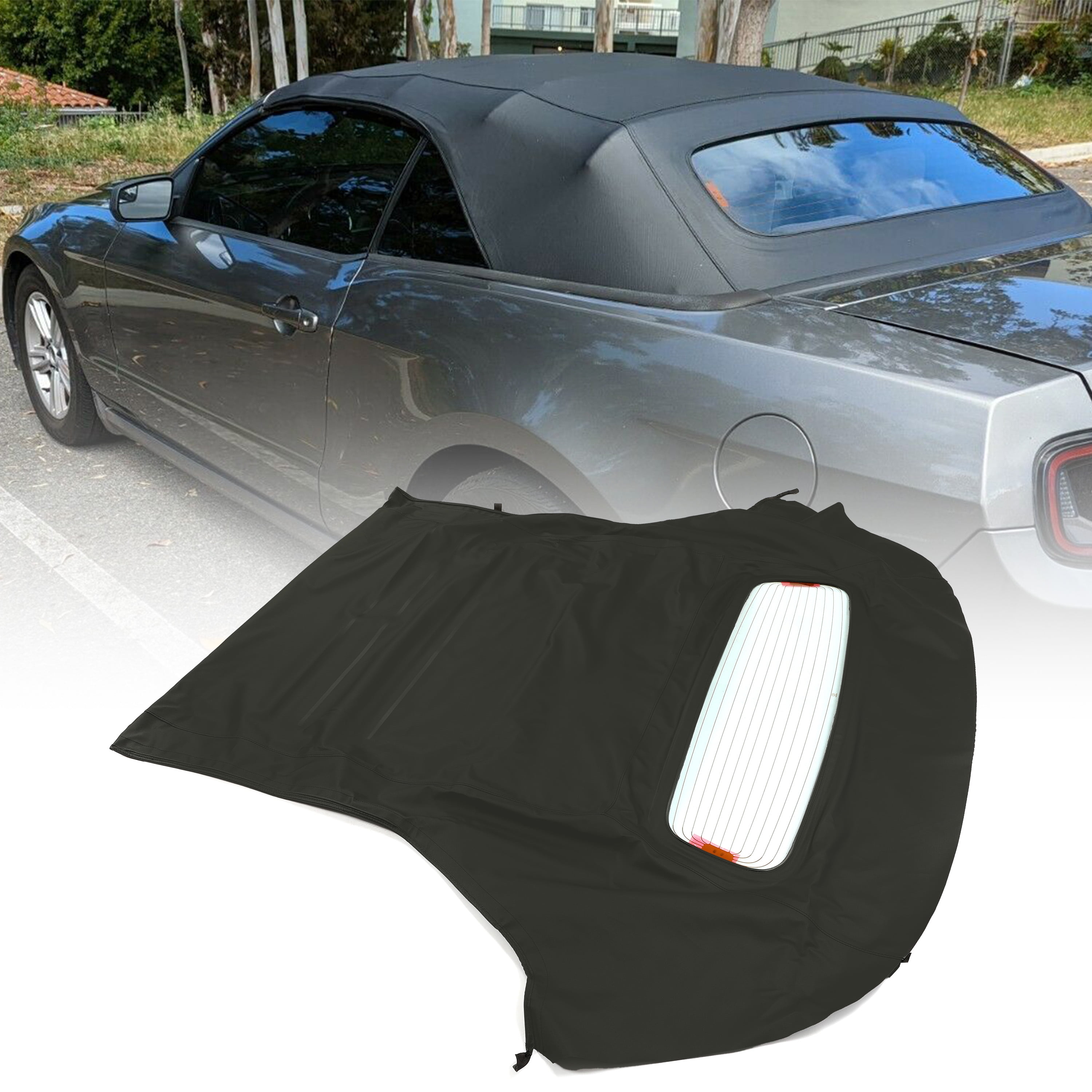 Kojem Convertible Sailcloth Soft Top W/ Glass Window for 2005-2014 Ford ...