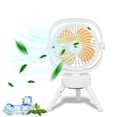 Btomtd Foldable Tripod Desk Fan with Quiet Cooling, 2 Speeds Adjustable ...