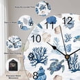 10 Inch Oceans Sealife Wall Clock, Sea Turtles Corals Stars Shells ...