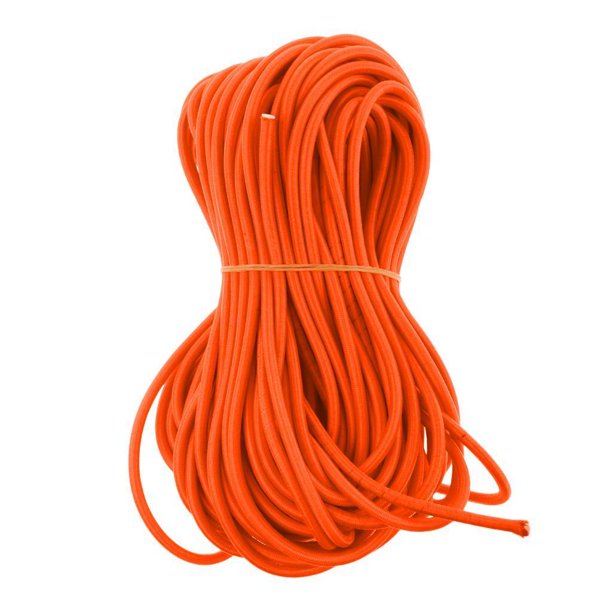 tredstone 6mm Elastic Bungee Rope Shock Cord Tie Down Roof Rack Stable Orange 50m Orange 50m ...