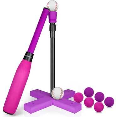 Everyday Essentials T-Ball Set, Baseball Tee Game, Red/Yellow/Blue ...