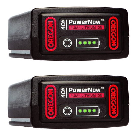 Oregon B600E 2 Pack of OEM 40 Volt 4.0 Ah Lithium-Ion Batteries ...