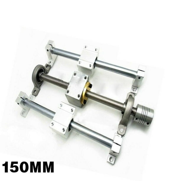 RANMEI Horizontal Dual Lead Screw Rod Linear Sliding Guide Bearing Rail ...