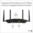 Restored NETGEAR RAX50-100NAR Nighthawk 6-Stream AX5400 WiFi Router ...