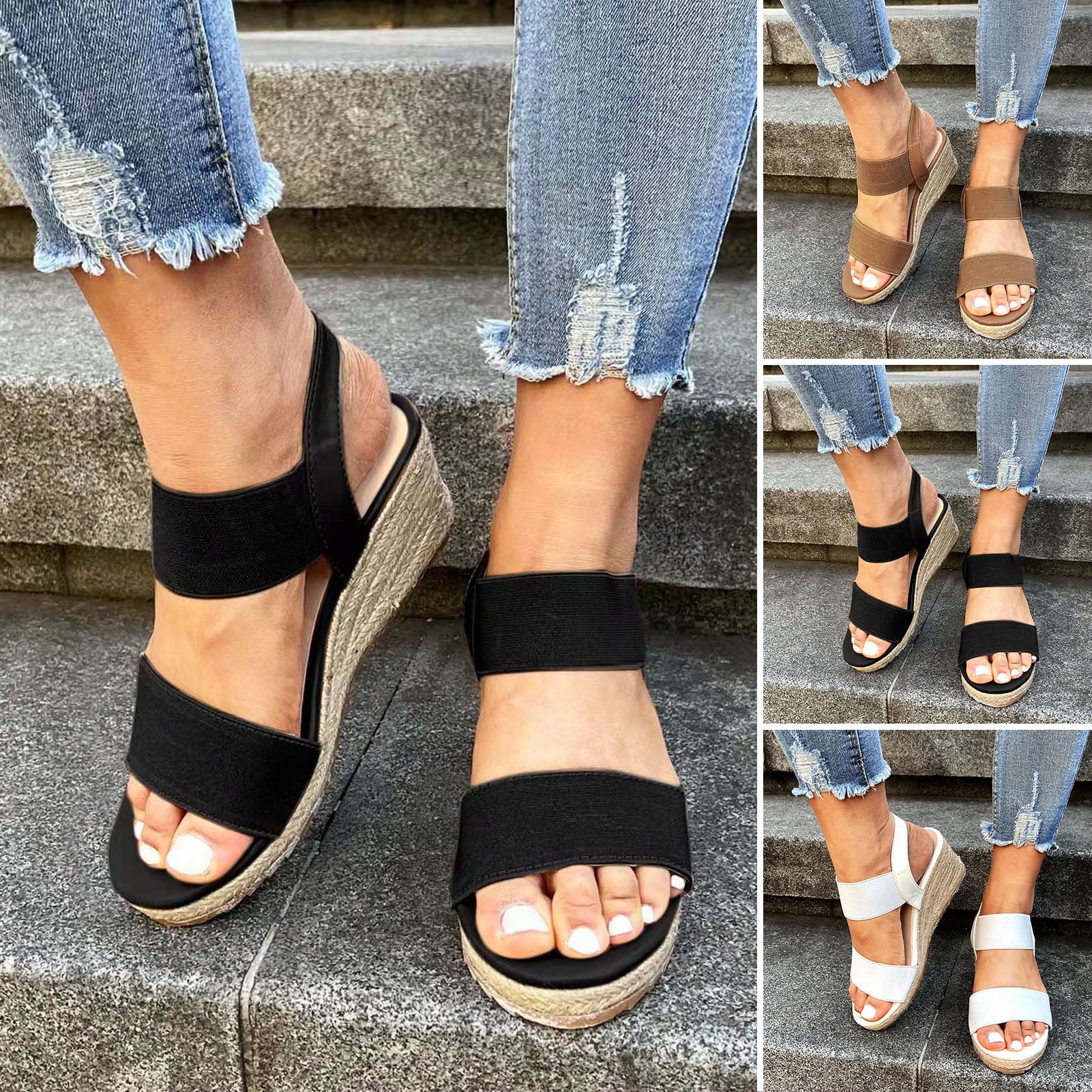 Click here for Unbranded 1 Pair Slip-On Elastic Ankle Strap Women... prices